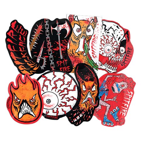 Spitfire Neckface Sticker Pack - Seed Skateshop