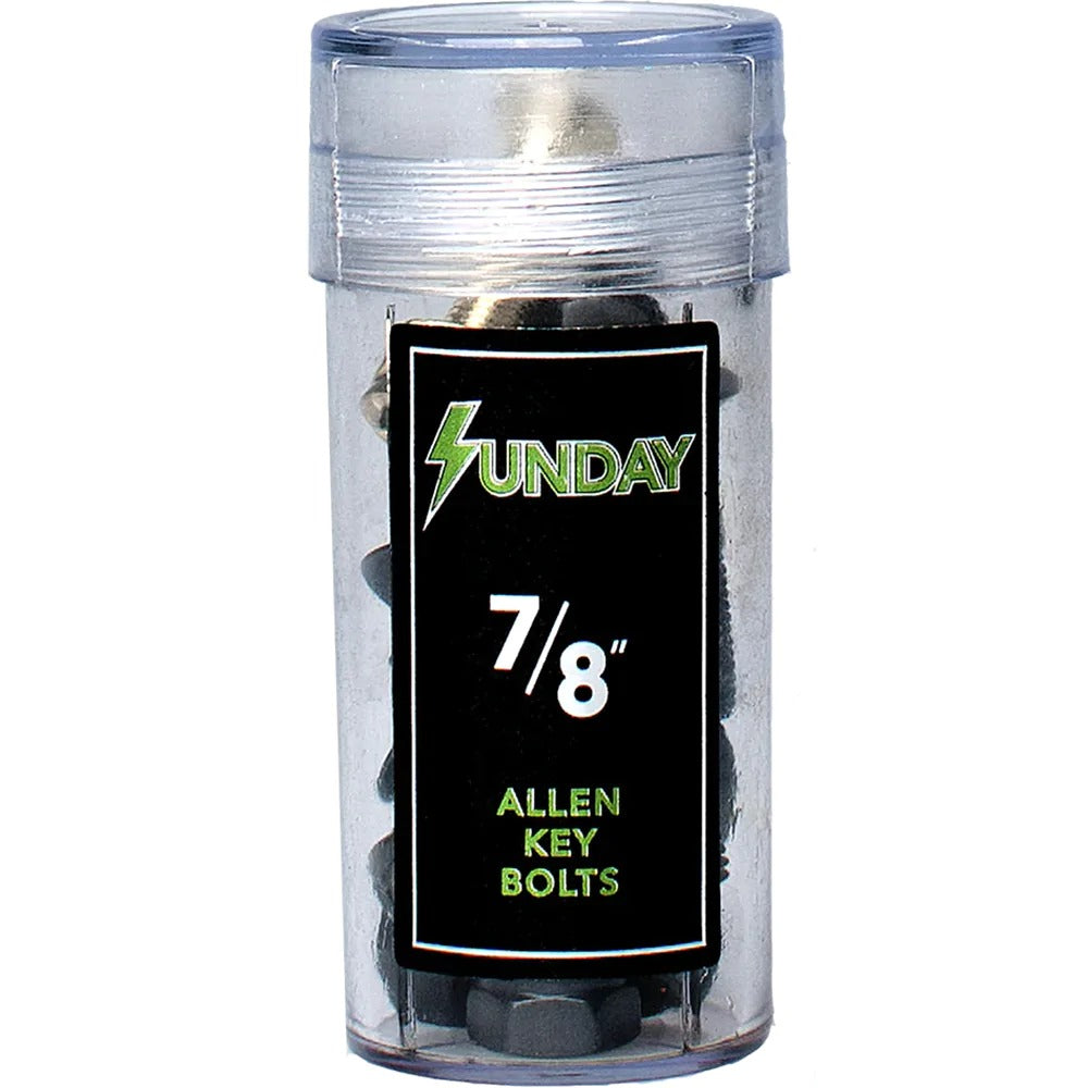 Sunday Hardware 7/8" Allen Bolts - Black/Gold - Seed Skateshop